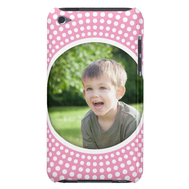 Pink personalized photo iPod touch case | Zazzle