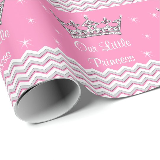 Pink Personalized Princess Gift Wrapping Paper | Zazzle.com