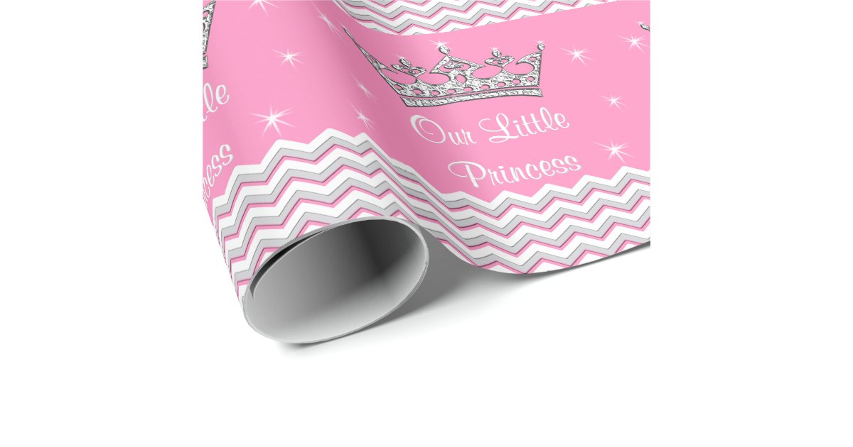 Pink Personalized Princess Gift Wrapping Paper | Zazzle