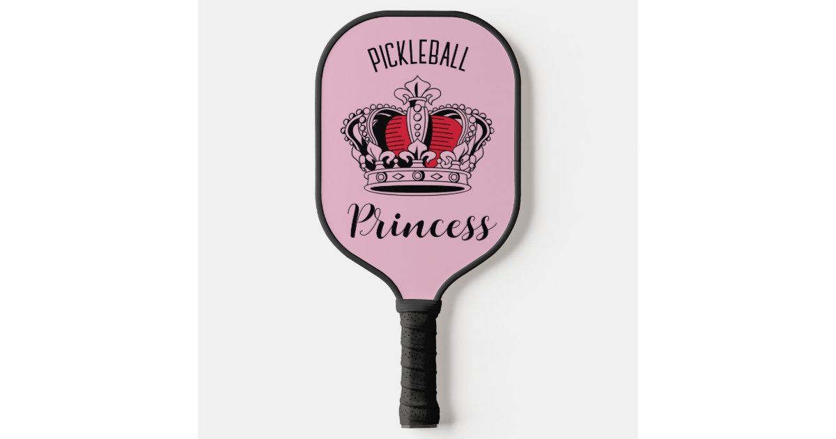 Pink Pickleball Princess Crown Personalized Pickleball Paddle | Zazzle