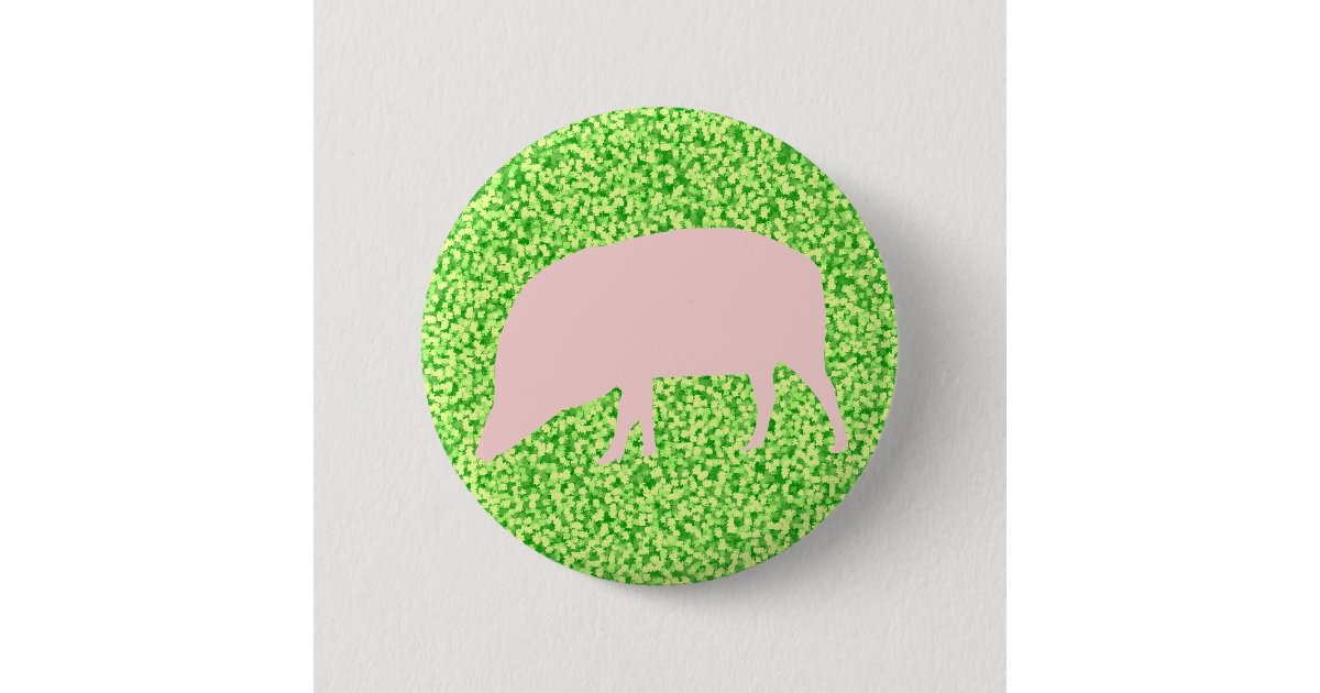 Pink Pig Button | Zazzle