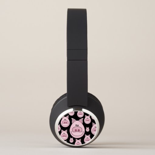 Pink Pig Face Headphones | Zazzle
