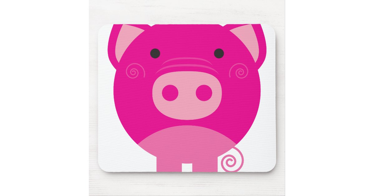 Pink Pig Mouse Pad | Zazzle