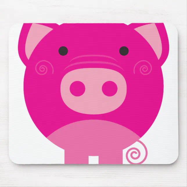 Pink Pig Mouse Pad | Zazzle