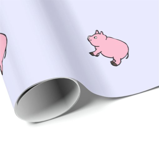 Pink Pig, Wrapping Paper, 30" x 6' Wrapping Paper | Zazzle