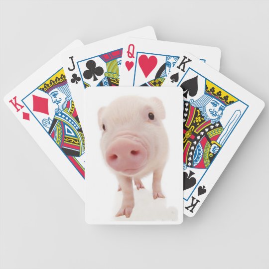 Pink Piglet Pig Playing Cards | Zazzle.com