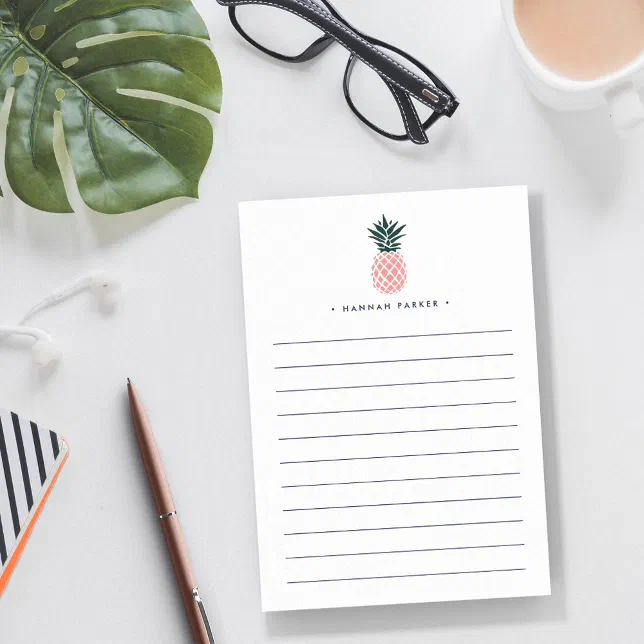 Pink Pineapple | Lined To Do List Post-it Notes | Zazzle