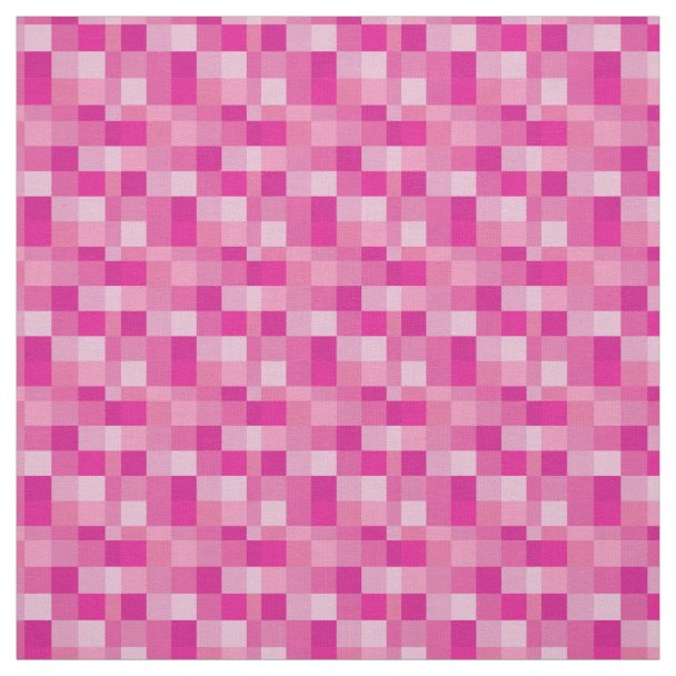 Brown Pixelated Pattern Gamer Fabric Zazzle