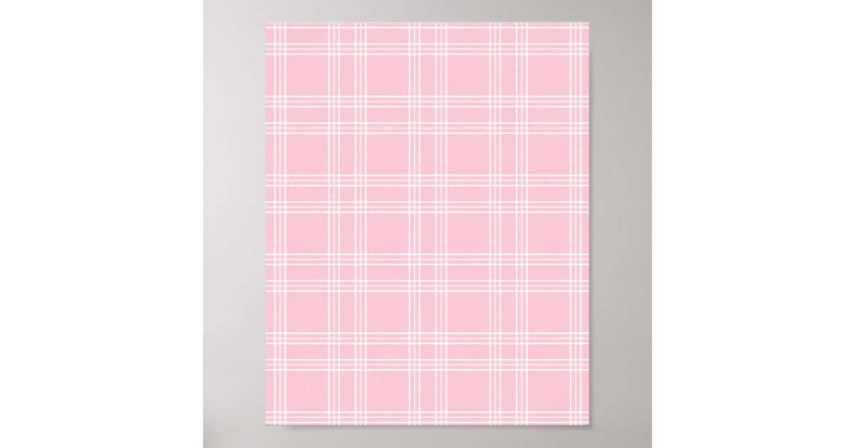 Pink Plaid Tartan Poster | Zazzle