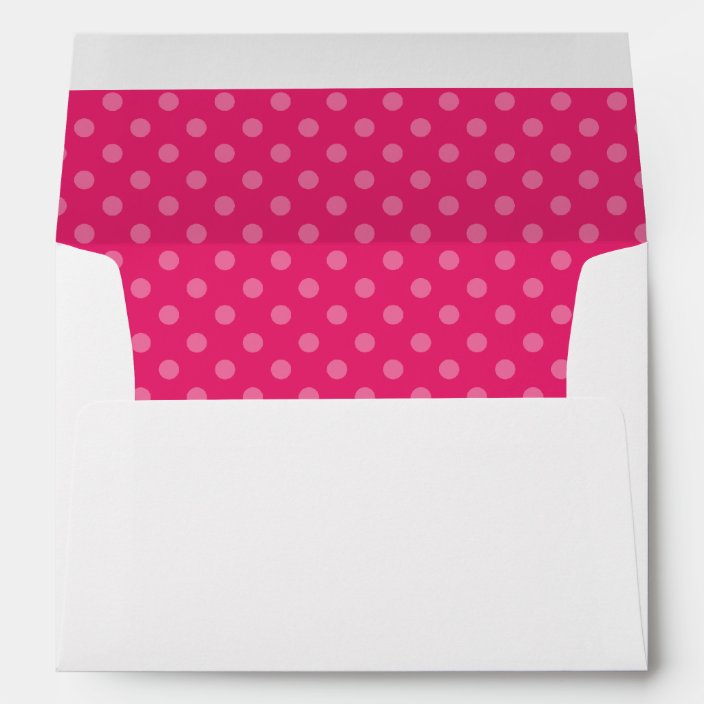 Pink Polka Dot Envelope | Zazzle.com