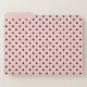Pink, polka dot file folder | Zazzle