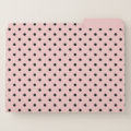 Pink, polka dot file folder | Zazzle