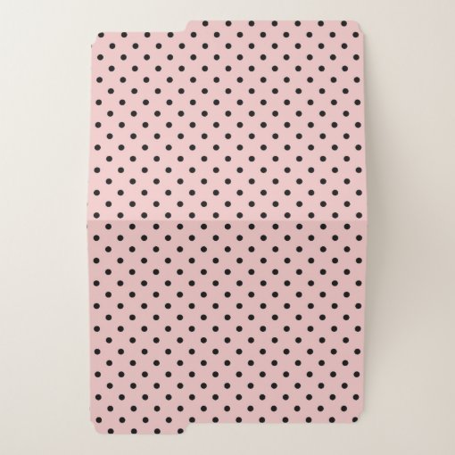Pink, polka dot file folder | Zazzle