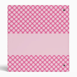 Pink Polka Dot Pattern Wedding Planner Binders | Zazzle