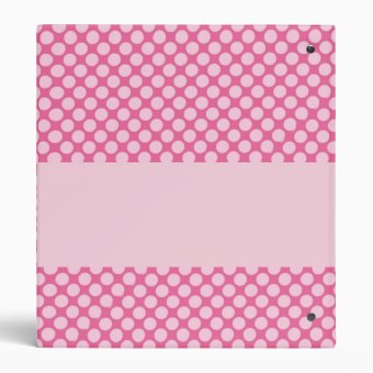 Pink Polka Dot Pattern Wedding Planner Binders | Zazzle