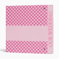 Pink Polka Dot Pattern Wedding Planner Binders | Zazzle