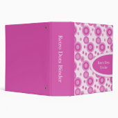 Pink Polka Dot Patterned Designer Binder | Zazzle