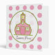 Pink Polka Dot / Pink & Green Schoolhouse Teacher Binder | Zazzle