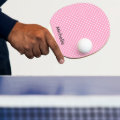 Pink polka dot table tennis ping pong paddle | Zazzle