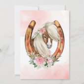 Pink pony birthday giddy up cowgirl party invitation | Zazzle