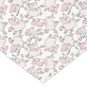 Pink Poodle Pattern Short Table Runner | Zazzle