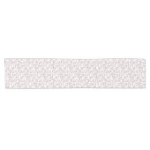 Pink Poodle Pattern Short Table Runner | Zazzle