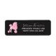 Pink Poodle Return Address Label | Zazzle