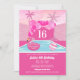 Pink Pool Party Birthday Invitation | Zazzle