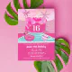 Pink Pool Party Birthday Invitation | Zazzle