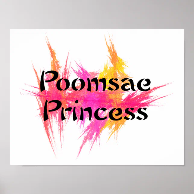 Pink Poomsae Princess Poster | Zazzle