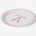 Pink Poppin Bottles Girl Baby Shower Paper Plates | Zazzle