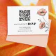 Pink poppy flowers QR code floral wedding RSVP | Zazzle