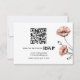Pink poppy flowers QR code floral wedding RSVP | Zazzle