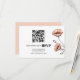 Pink poppy flowers QR code floral wedding RSVP | Zazzle