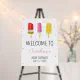 Pink Popsicle Baby Shower Welcome Sign | Zazzle