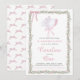 Pink Preppy Bonnet Girl First Birthday Invitation | Zazzle