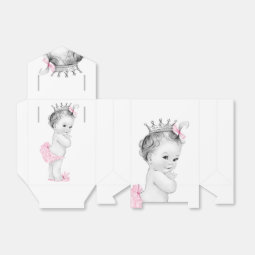 Pink Princess Baby Shower Favor Boxes | Zazzle
