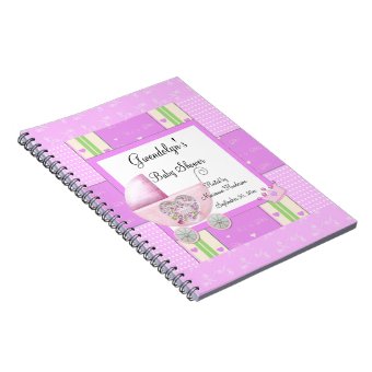 Pink Princess Baby Shower Spiral Notebook | Zazzle