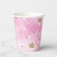 Pink Princess Hearts & Crown Tiara Birthday Party Paper Cups | Zazzle