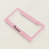 Pink Princess License Plate License Plate Frame | Zazzle