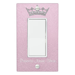 Pink Princess Light Switch Cover PERSONALIZED | Zazzle