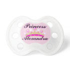 Pink Princess Personalized Pacifier | Zazzle