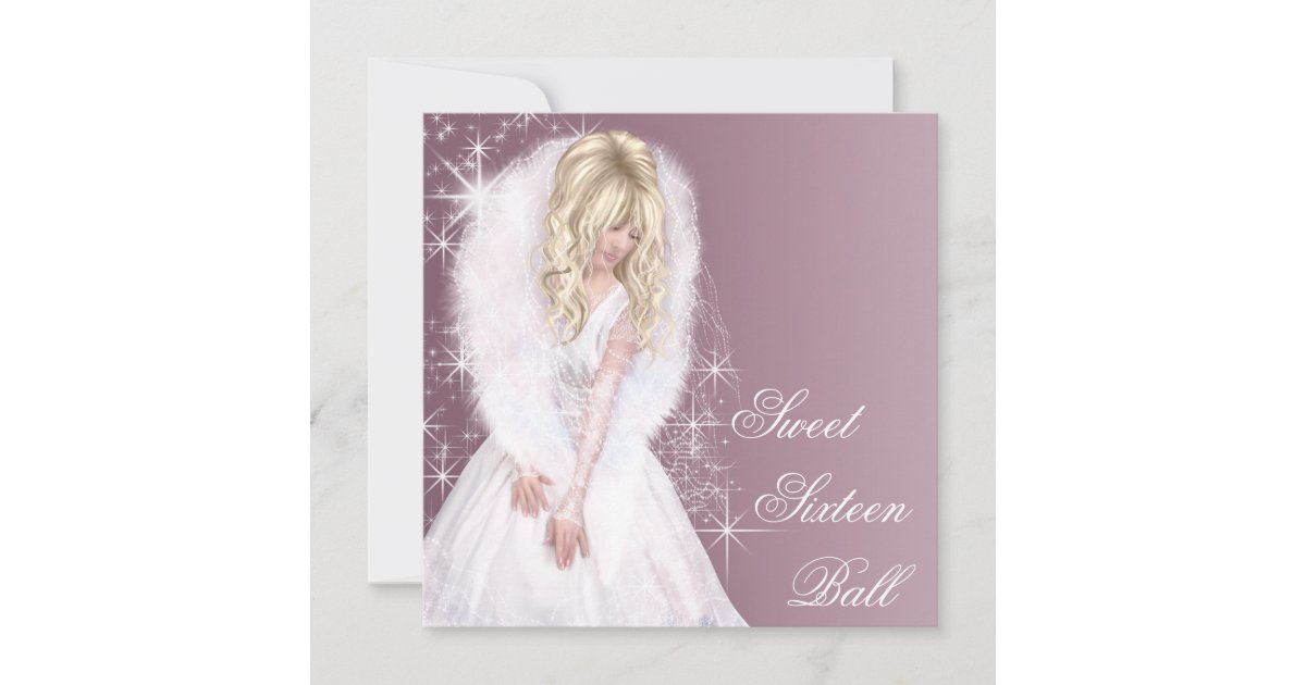 Pink Princess Sweet 16 Birthday Party Invitation | Zazzle