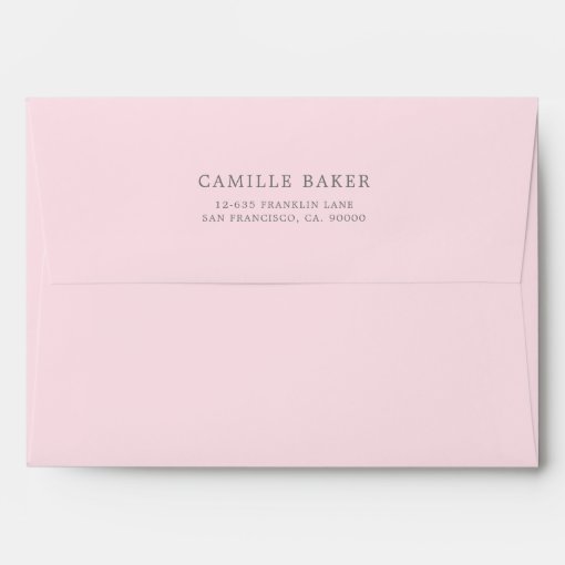 Pink Pumpkin Baby Shower Invitation Envelopes | Zazzle