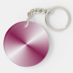 Pink Purple Color Elegant Blank Template Custom Keychain | Zazzle