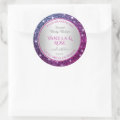 Pink Purple Glitter Sparkle Stars Product Labels | Zazzle