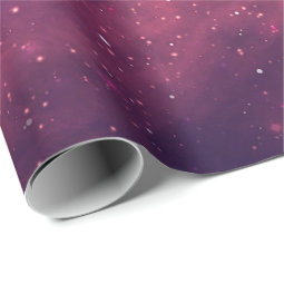 Pink Purple Starry Sky Cosmic Galaxy Sky Fire Glow Wrapping Paper | Zazzle