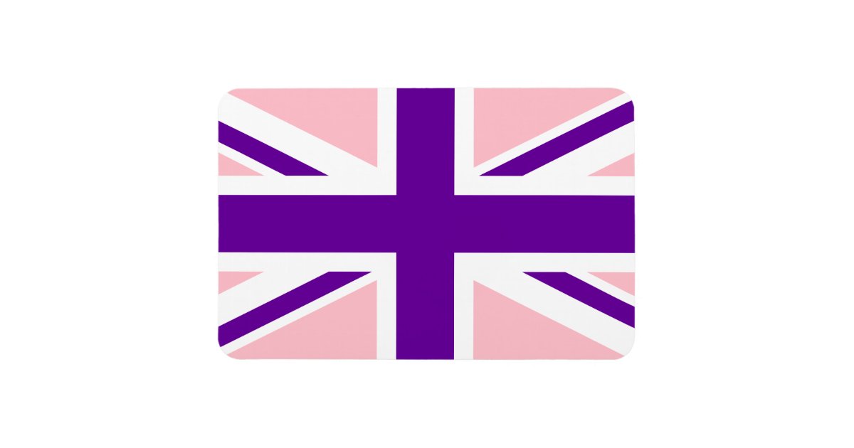 Pink Purple Union Jack Magnet | Zazzle