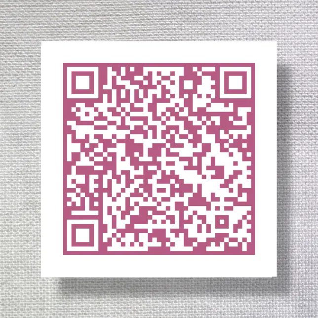 Pink | QR Code Fabric Clothing Labels | Zazzle