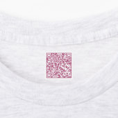 Pink | QR Code Fabric Clothing Labels | Zazzle